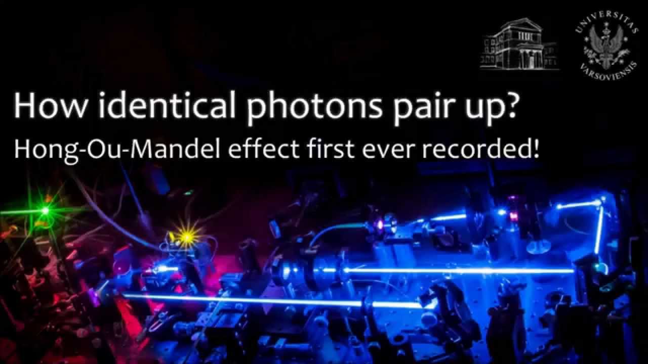 Hong-Ou-Mandel effect first ever recorded - YouTube