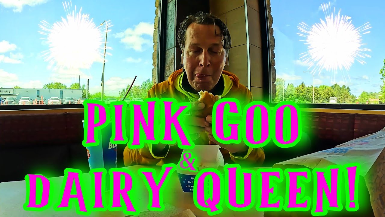 Pink Goo and DQ - flowers, dinner and dessert! - YouTube