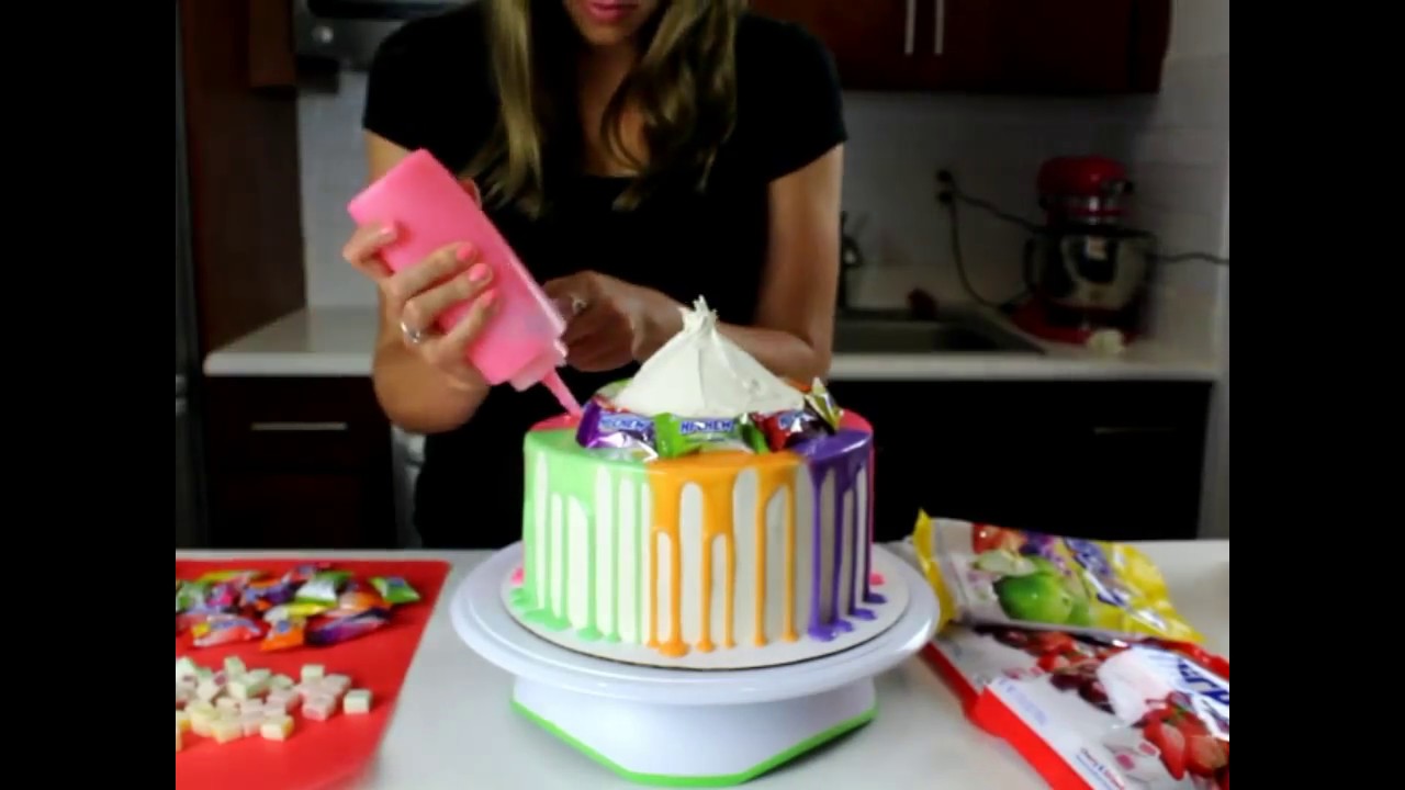 Rainbow Hi-Chew Cake I CHELSWEETS - YouTube