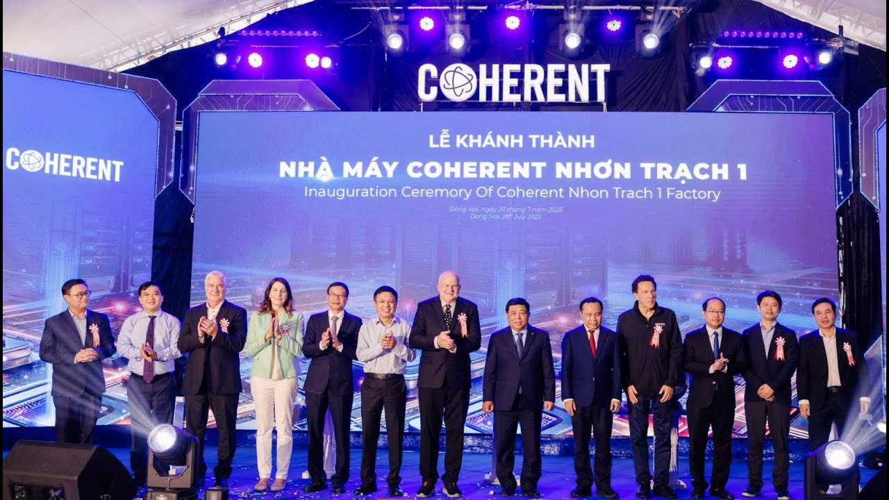 Khánh Thành Nhà Máy Coherent Nhơn Trạch - YouTube