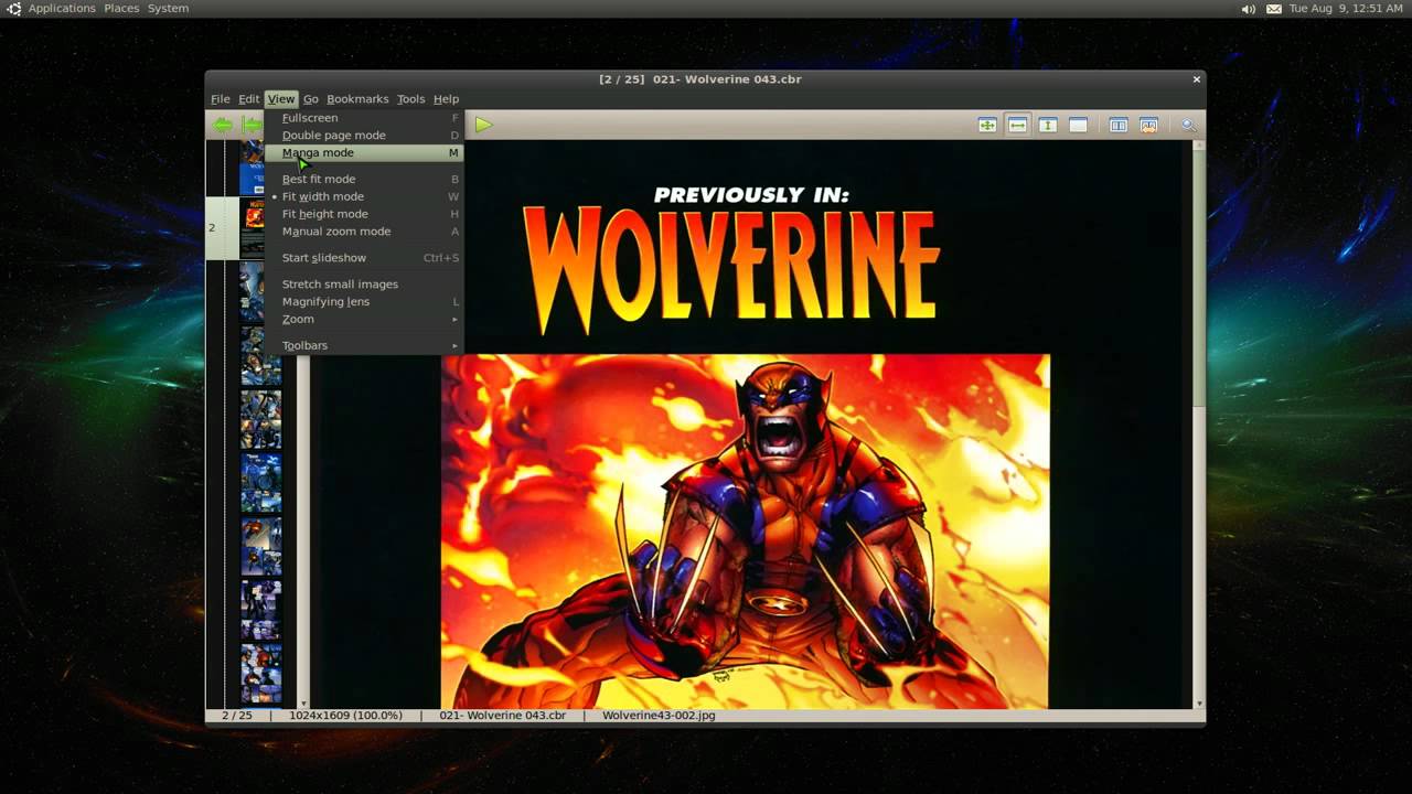 MComix - GTK Comic Viwer - Ubuntu 10.10 - YouTube