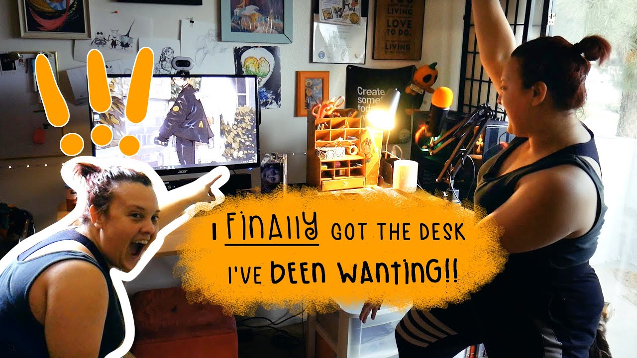 Creating my Ultimate Productivity Station! I GOT THE COOL STANDING DESK ...