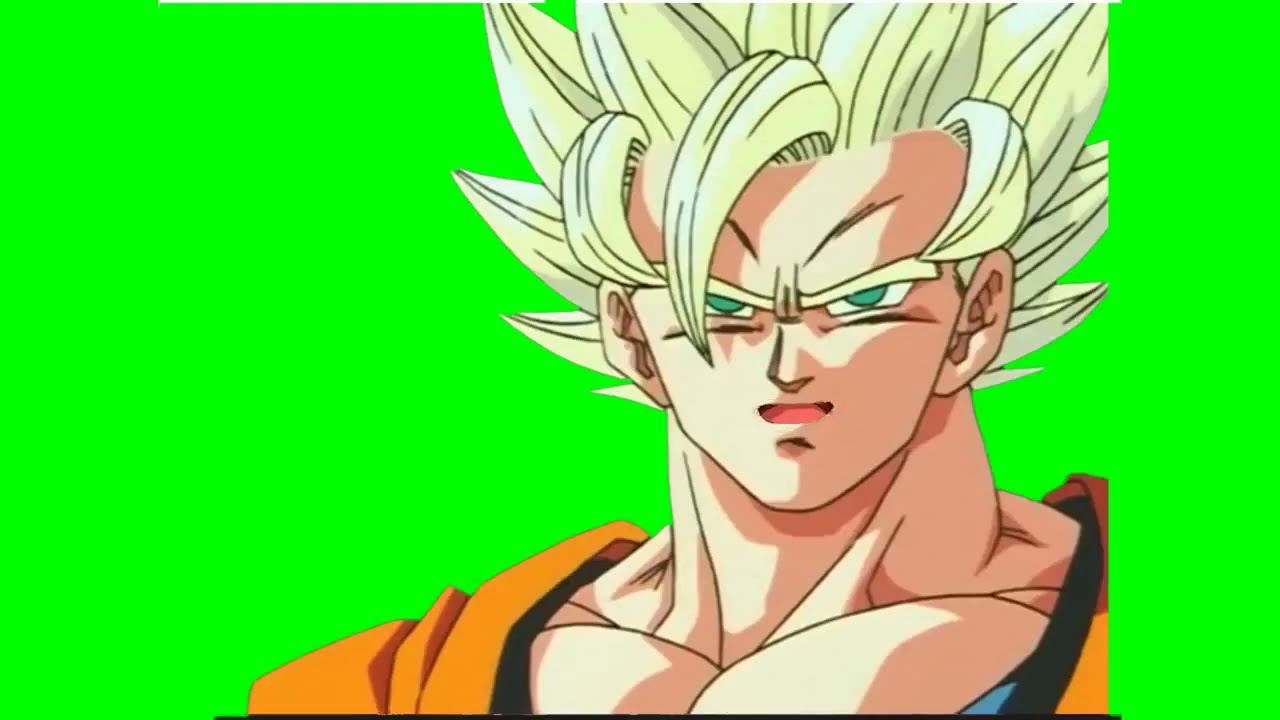 GOKU FALANDO - Chroma Key (Goku speaking) - Clique nos links para ...