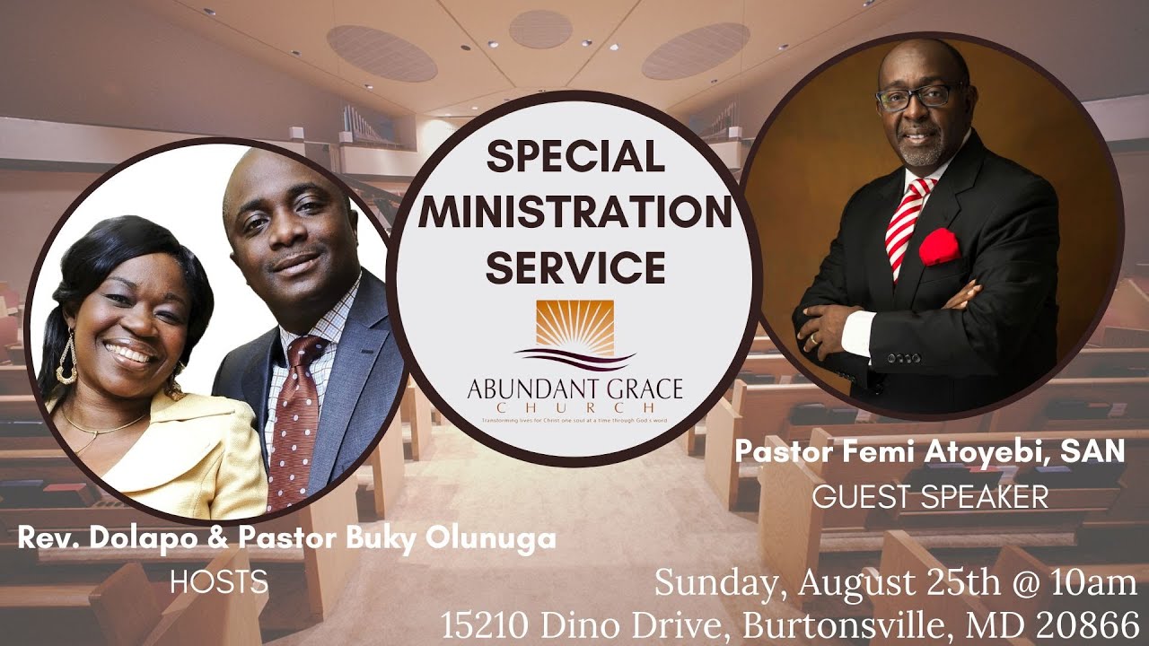 2024 August 25th Transformation Service | Special Ministration Service ...
