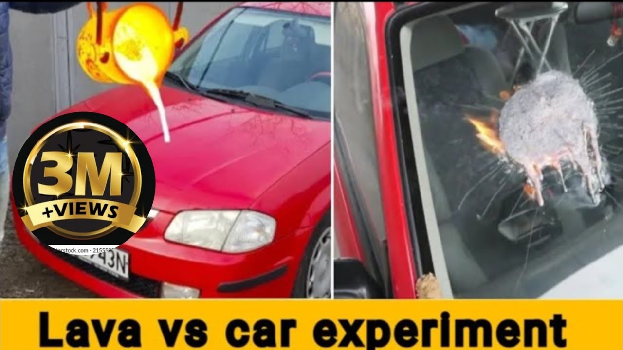 Experiment Lava vs car - YouTube