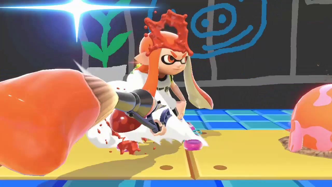 Inkling's Roller-to-Smash Attack Combo in a Nutshell [Super Smash Bros ...