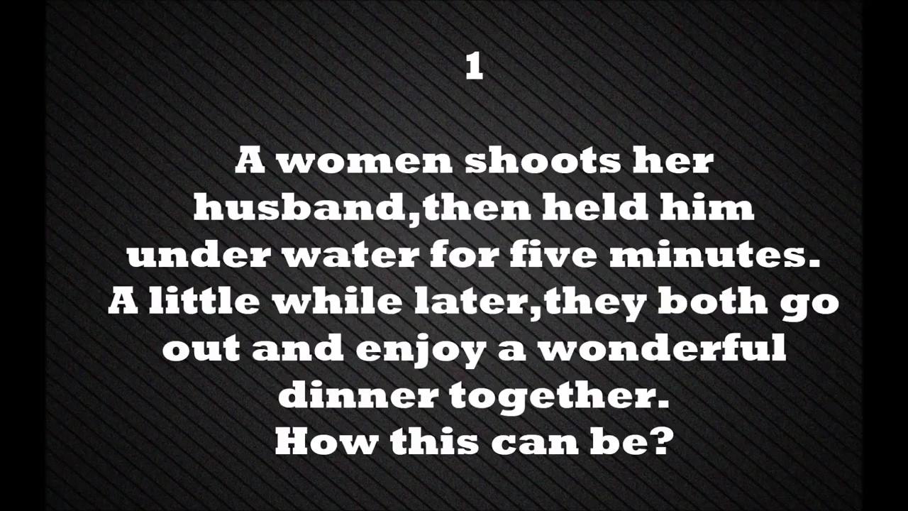 6 murder mystery riddles - YouTube
