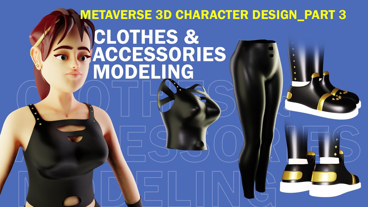 Blender 3D character design tutorial part 3 - YouTube