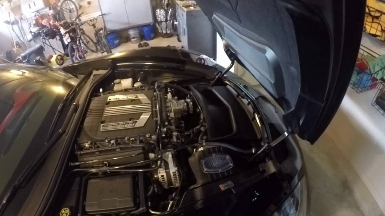 Changing Cold Air Intake on 2016 Corvette Z06 - YouTube