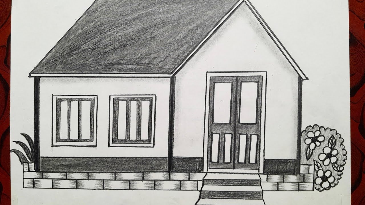 House Drawing | Natural Drawing | Drawing Pictures | Pencil Drawing ...