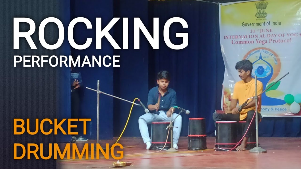 Music day bucket drumming - YouTube