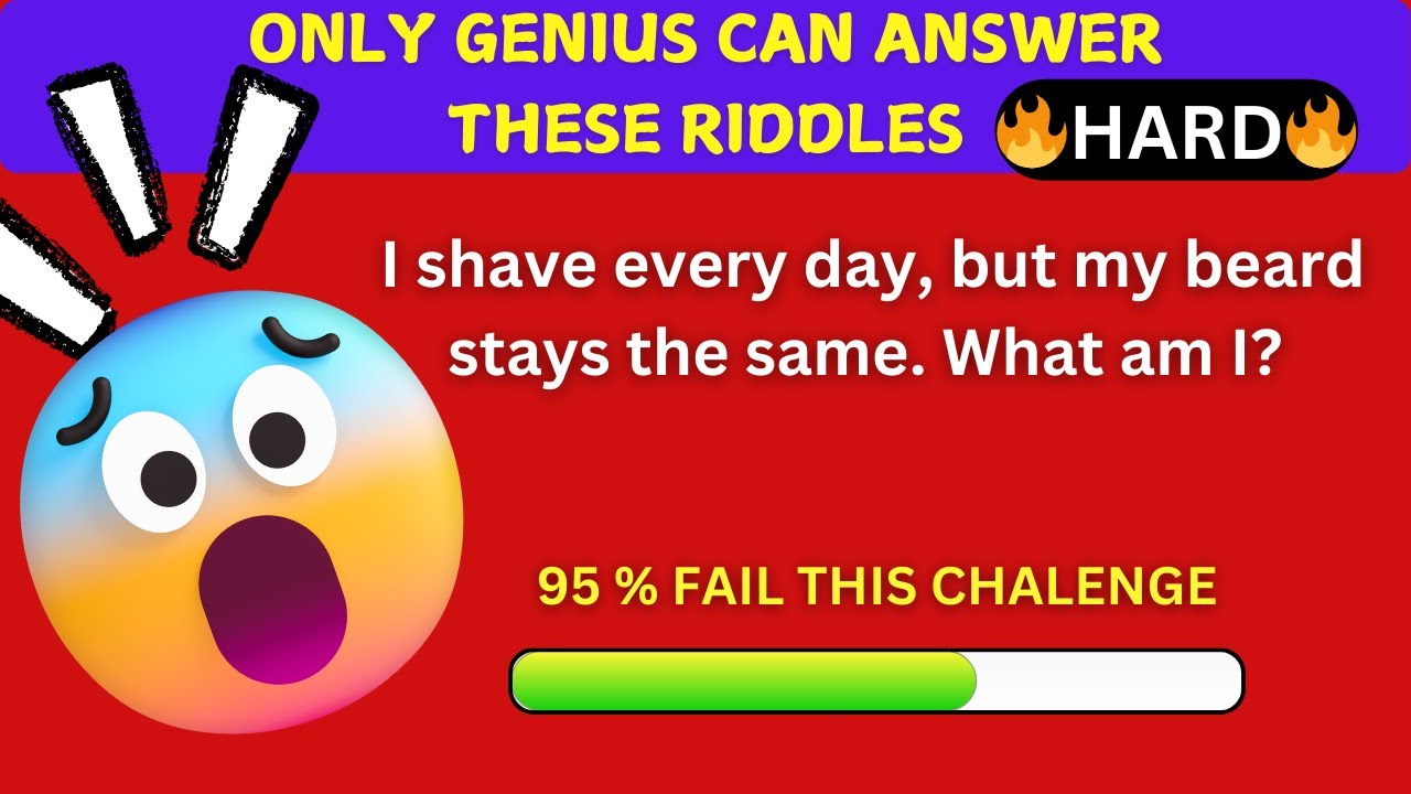 ONLY A GENIUS CAN SOLVE THESE RIDDLES 🧠| 20 TRICKY RIDDLES THAT'LL ...