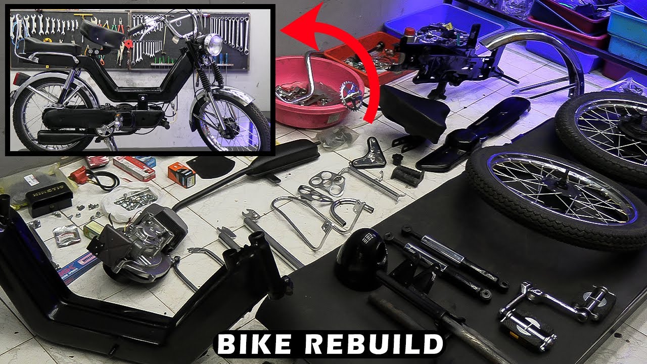 Full Restoration Kinetic Luna "1986" - Part #2 Bike Rebuild! - YouTube