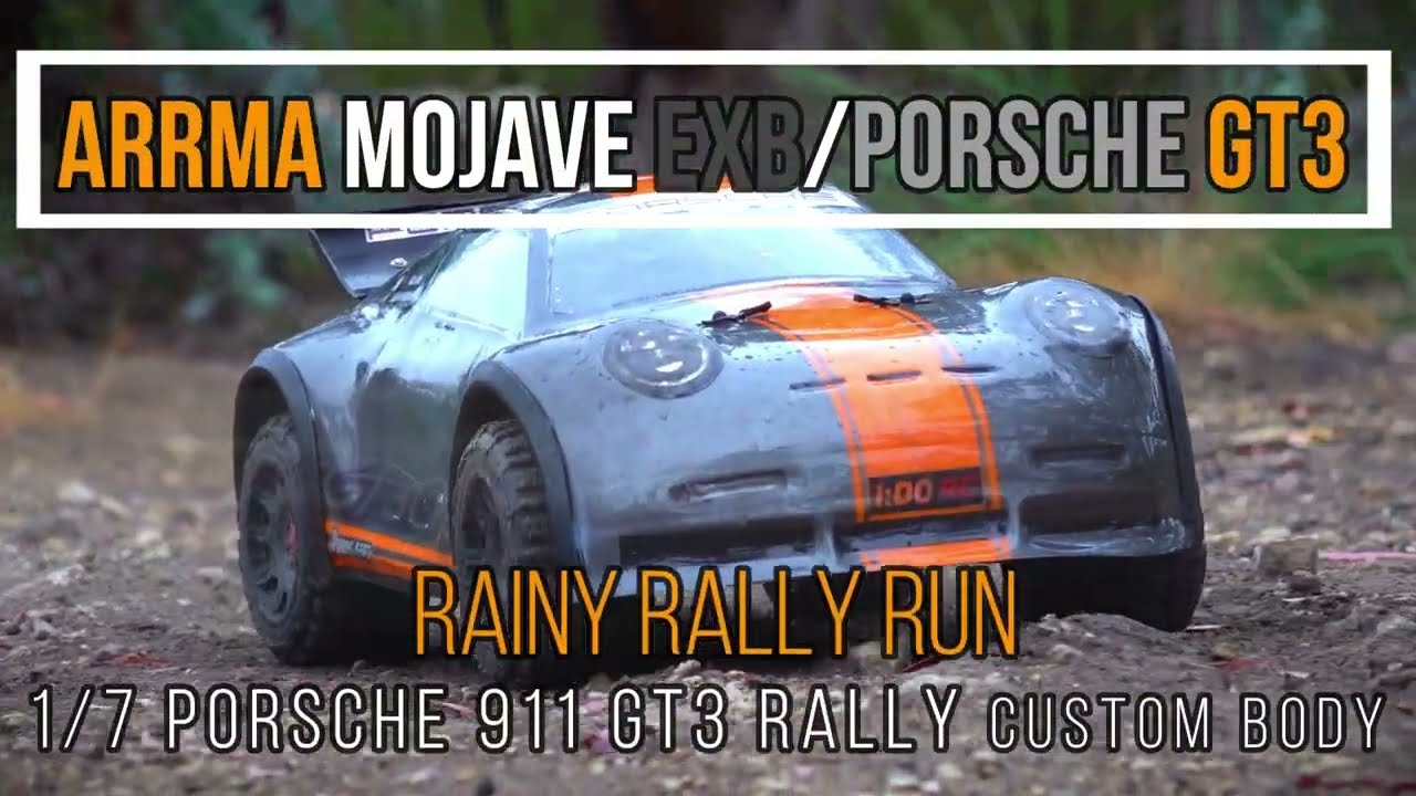 Custom PORSCHE 911 GT3 body | RC rally | ARRMA Mojave 1/7 EXB 6s ...