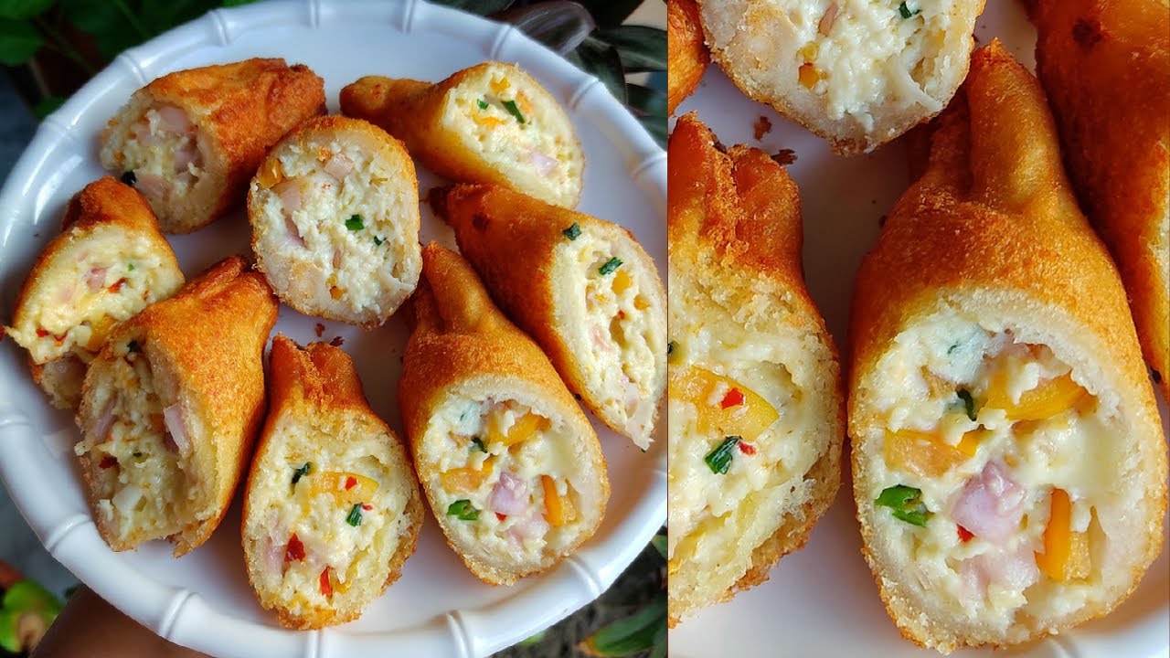 Cheesy Paneer Sholay - Crispy & Soft Bread Pockets (A must try recipe ...
