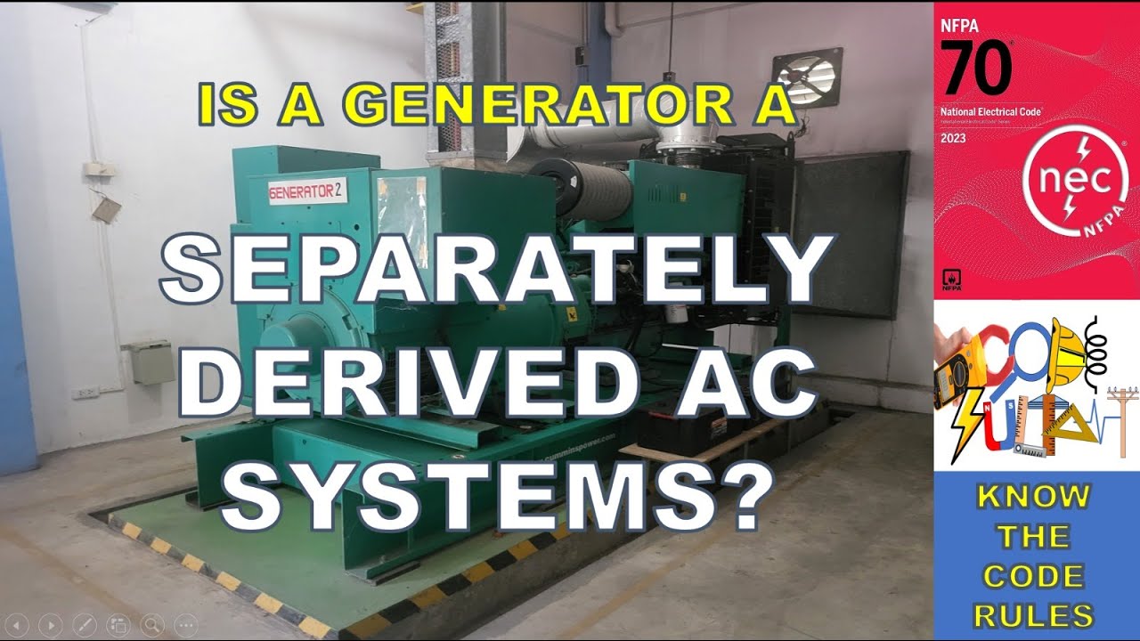 Separately Derived System Article 100 Youtube