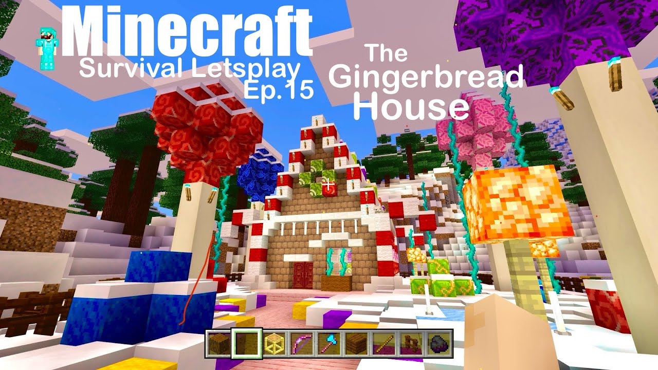 The Sweetest Gingerbread House!(Minecraft Survival Letsplay Ep. 15 ...