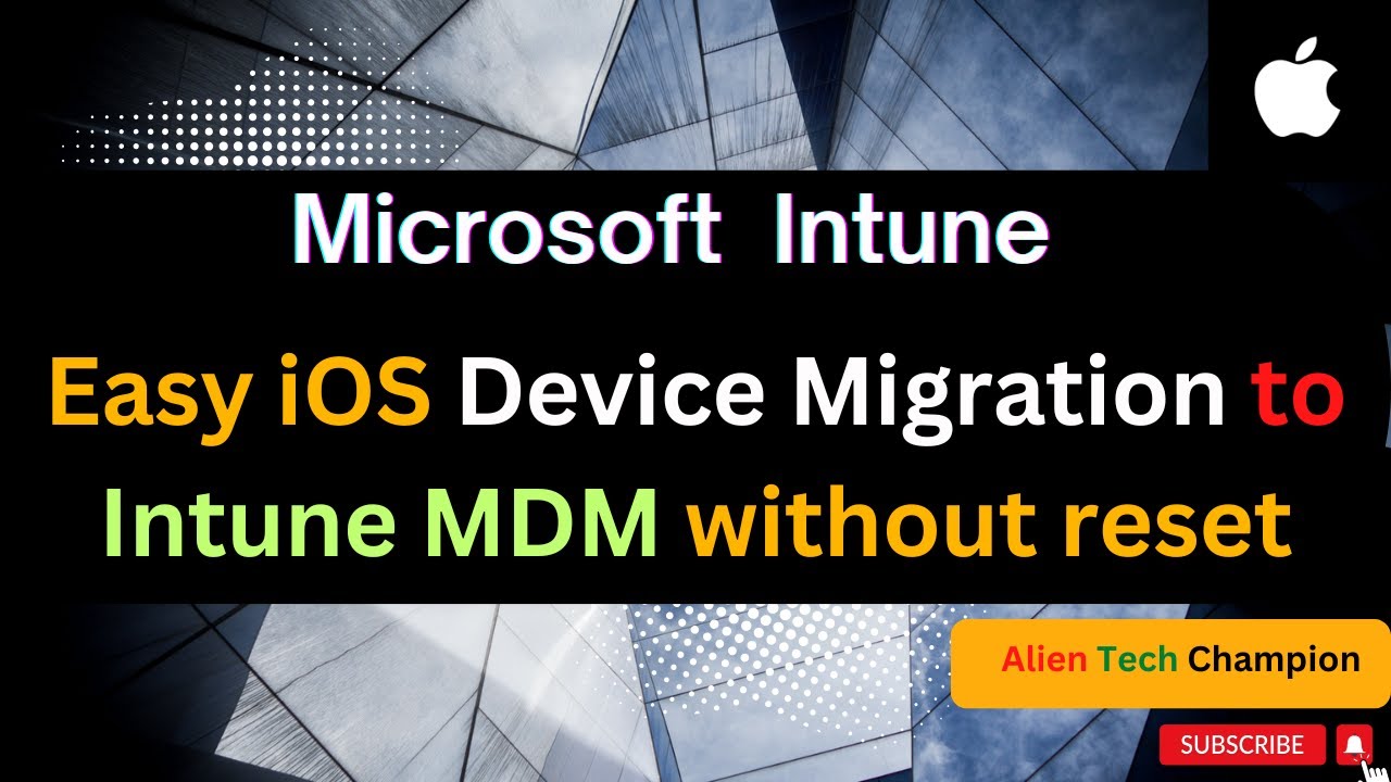 MS268- Migrate iOS Devices to Intune MDM without factory reset - YouTube