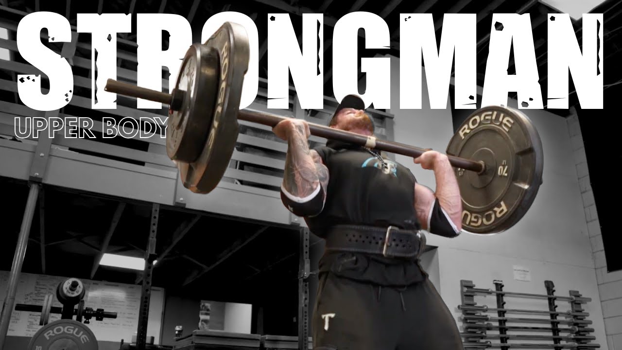 Full Workout: Axle Clean and Press, Bench, Post Workout Meal - YouTube