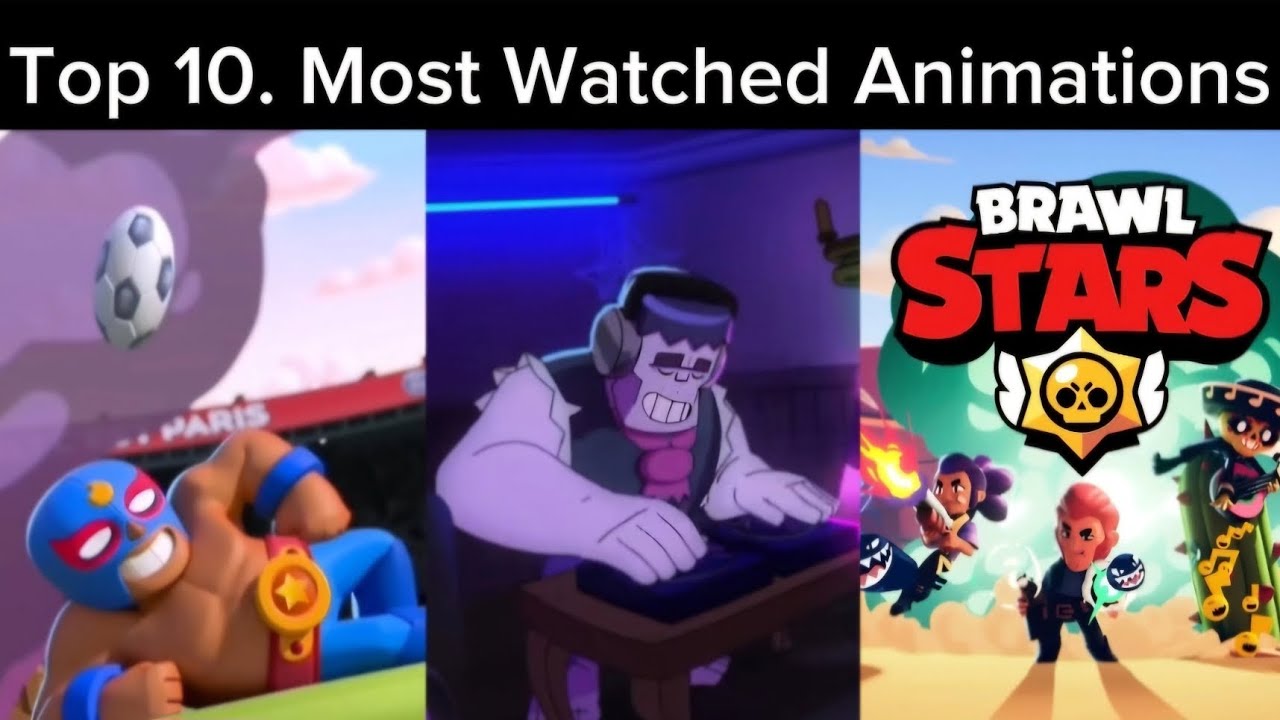 Top 10. Most Watched Brawl Stars Cinematics. - YouTube