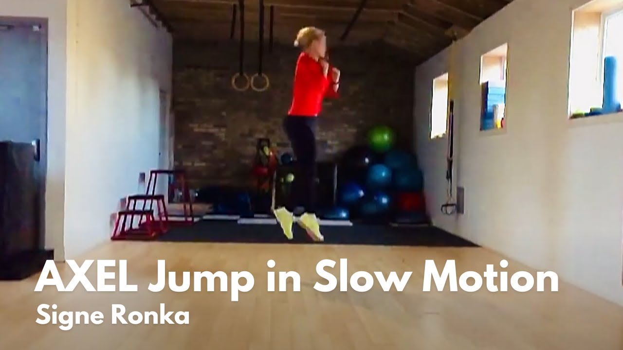 Axel Jump Off Ice in Slow Motion by Signe Ronka - YouTube