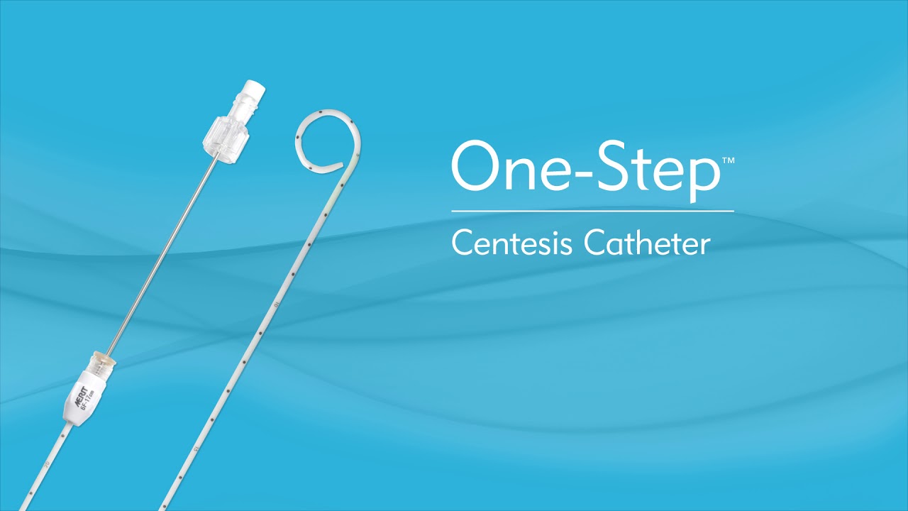 Valved One-Step™ Centesis Catheter - YouTube