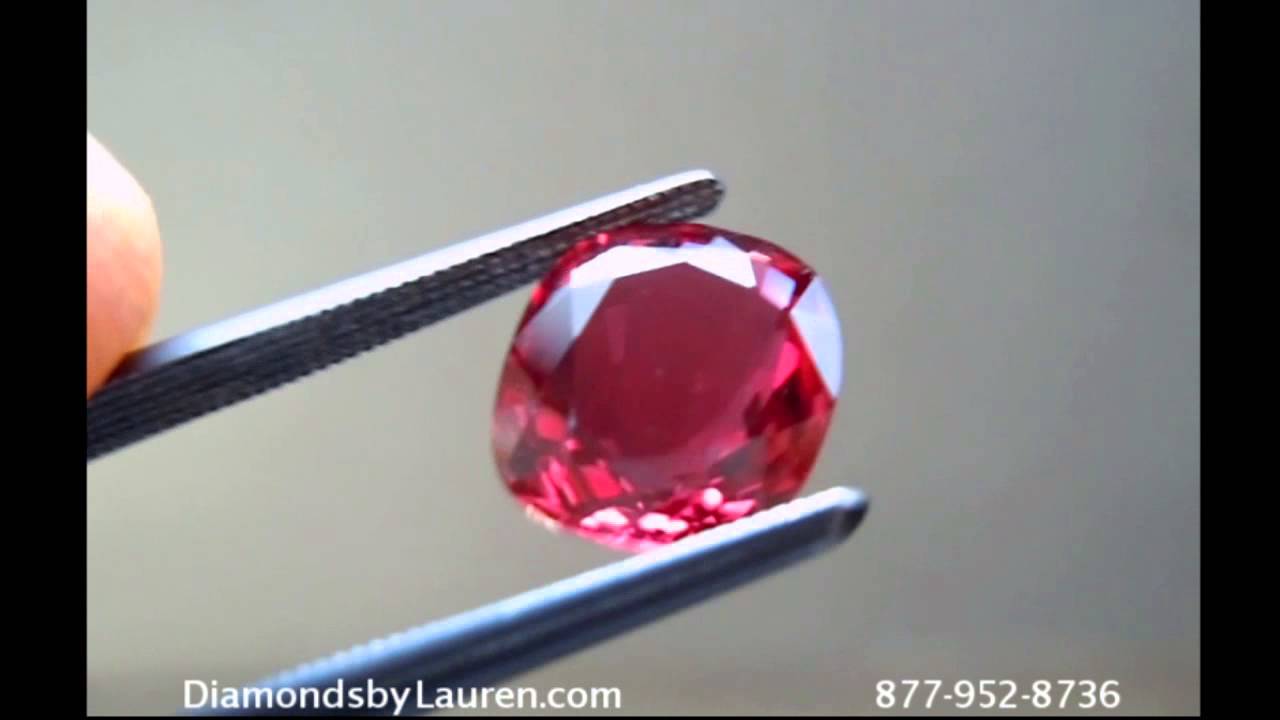Here's a natural Ruby from Thailand- remarkable Color r6462 Ruby - YouTube