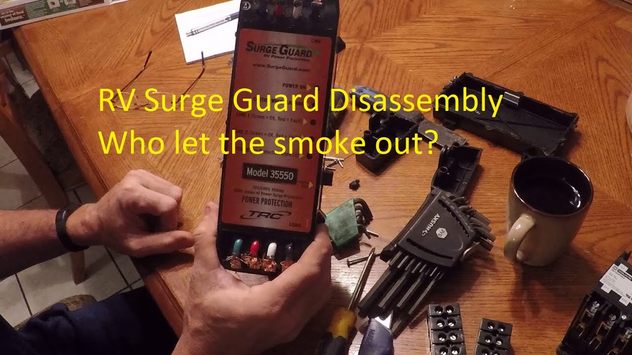 RV Camper TRC Surge Guard 35550 Disassembly - YouTube