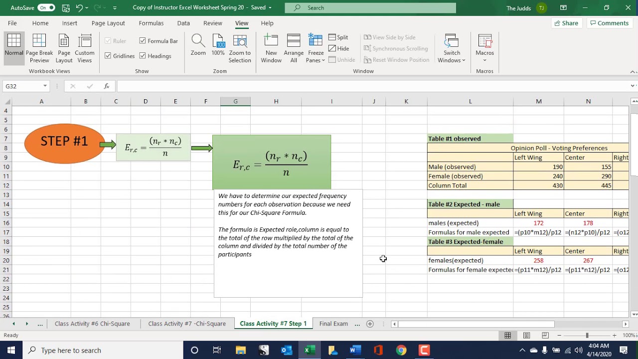 Chi square Statistic In Excel YouTube Chi square Statistic In Excel YouTube