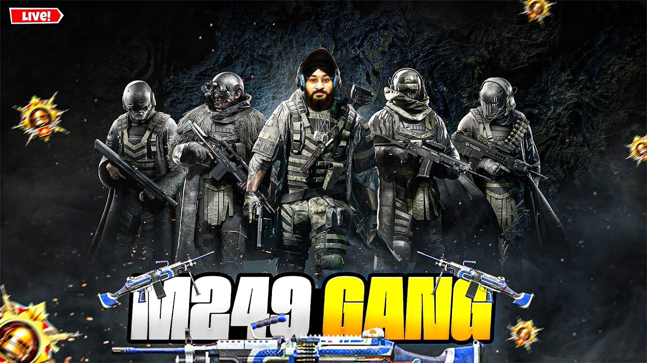 M249 GANG IS HERE 😎😱 BGMI/PUBG LIVE #bgmi #live #livestream # ...