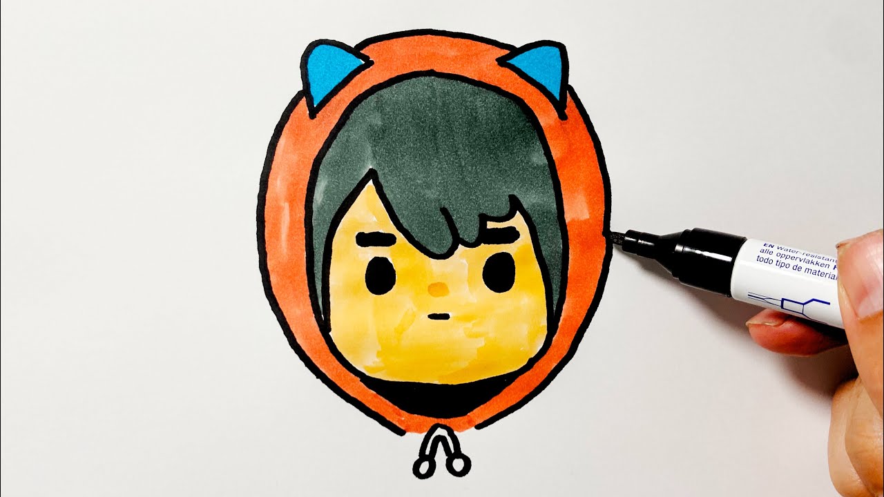 How to Draw Zeke From Toca Boca - YouTube