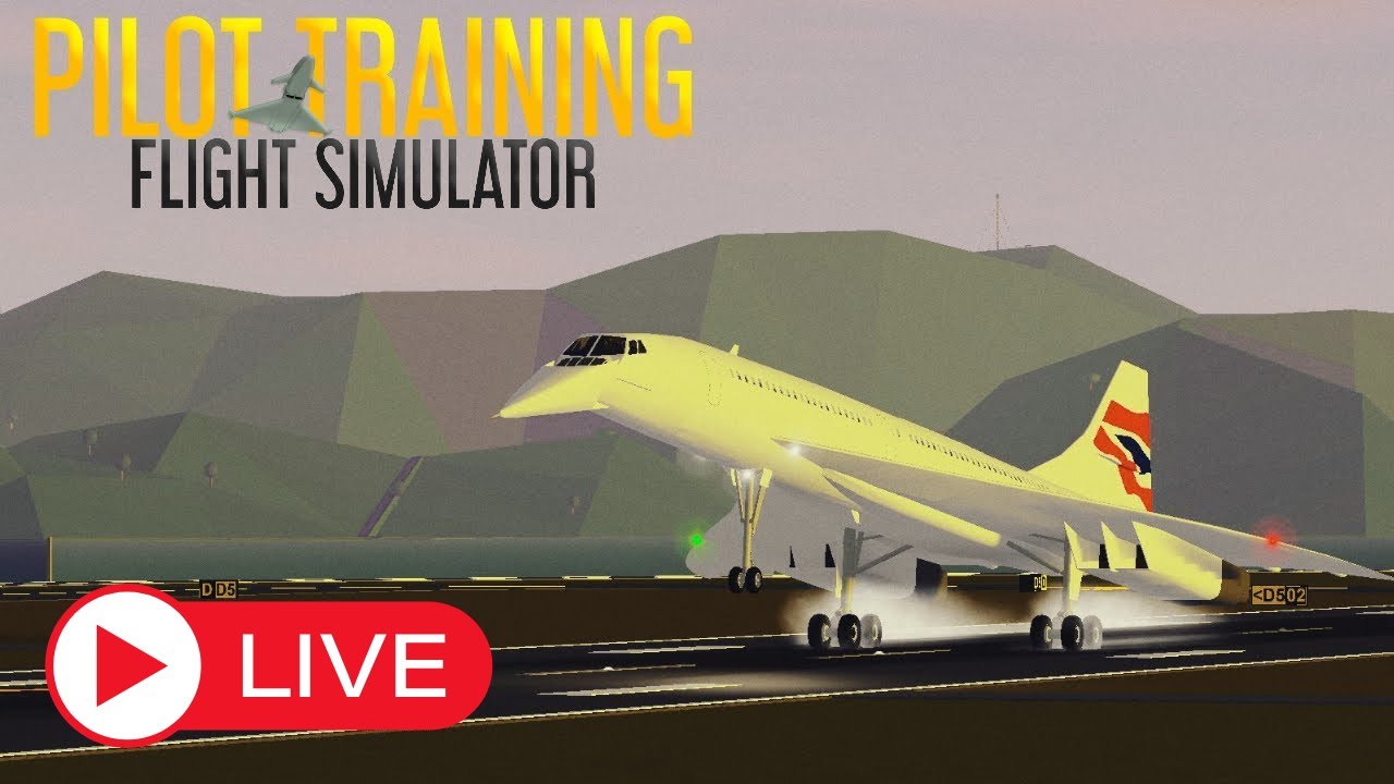🔴 LIVE - ROBLOX - PILOT TRAINING FLIGHT SIMULATOR! - PLANESPOTTING # ...