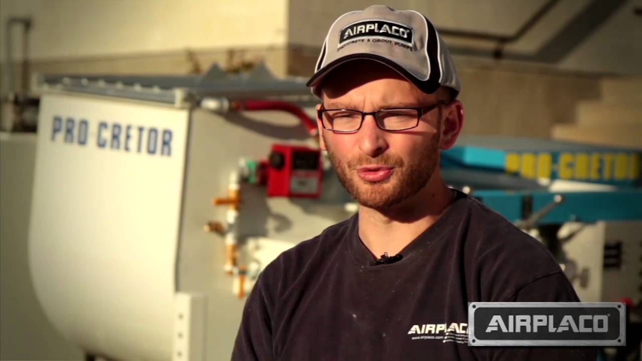 Shotcrete & Grout Pump - Airplaco Pro-Cretor PC-3 - YouTube