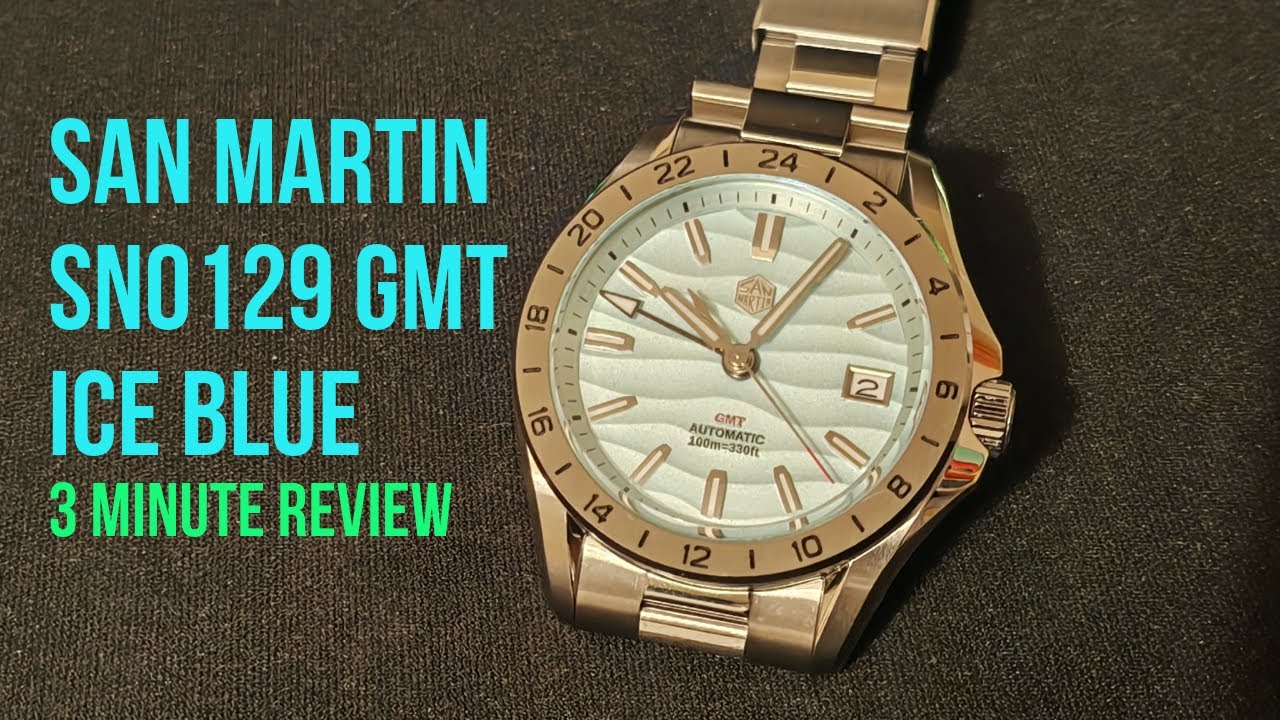 Is This the Best AliExpress GMT Watch? San Martin SN0129 (Ice Blue) in ...