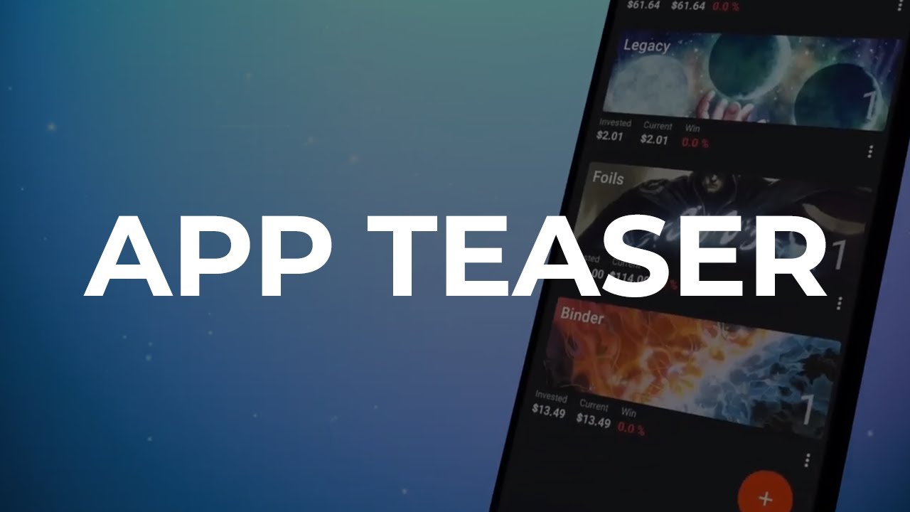 BigAR MTG Manager - New Android App Teaser - YouTube