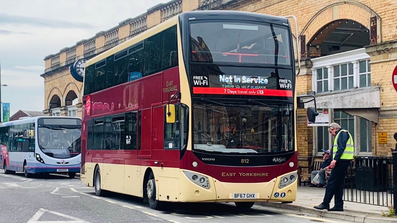 East Yorkshire Hull Bus 812 On X46 From York To Hull Via Beverley - YouTube