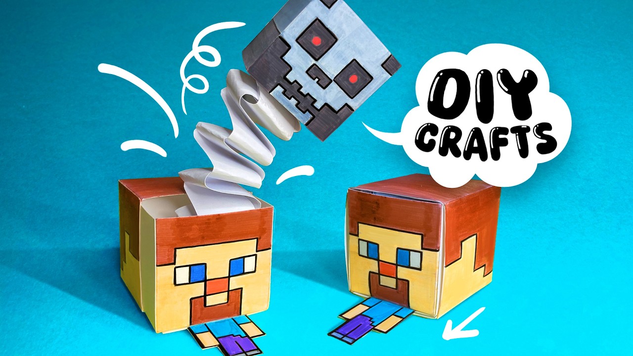 7 COOL Minecraft Paper Craft Ideas to Make at Home | Origami Minecraft ...