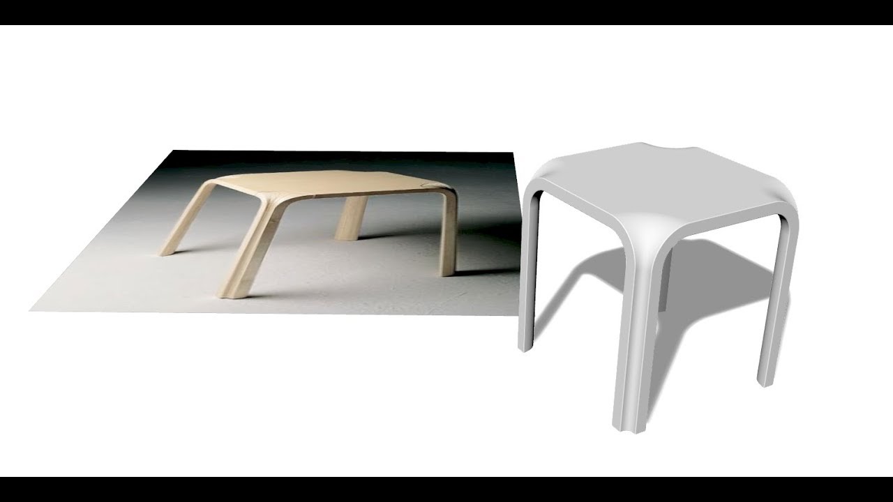 Rhino 3D Tutorial: How to Make an Alvar Aalto Stool - YouTube