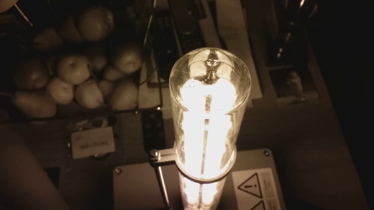 Philips 55 watt low pressure sodium tubular light bulb - YouTube