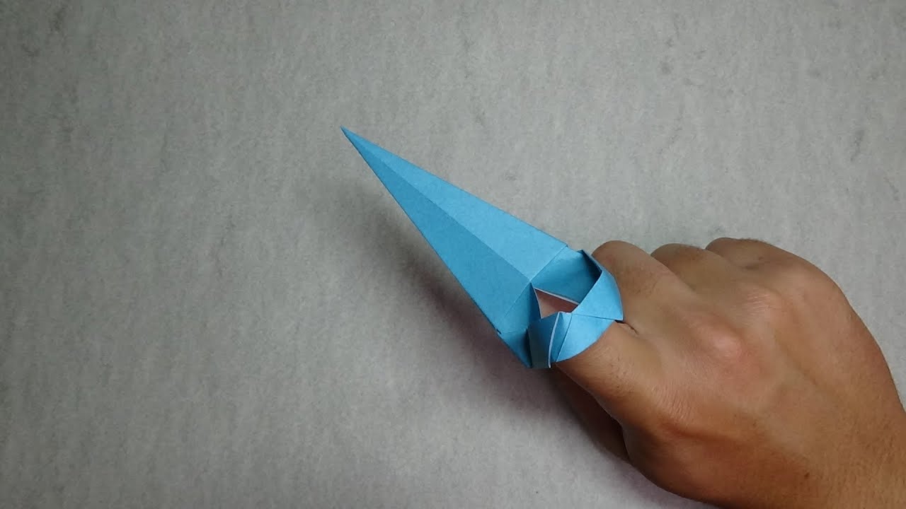 Origami Claw Ring Finger Puppet - Pure Origami - YouTube