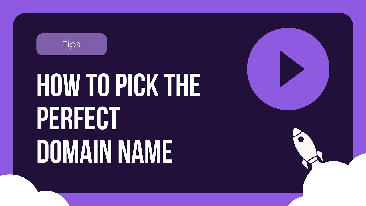 The 3 keys to pick the perfect domain name - YouTube