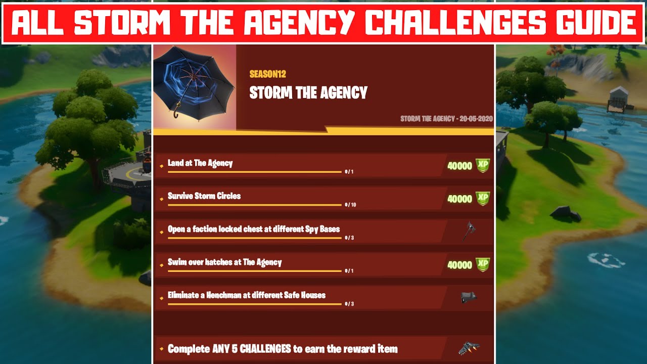 All Storm The Agency Challenges Guide! - Fortnite Chapter 2 Season 2 ...