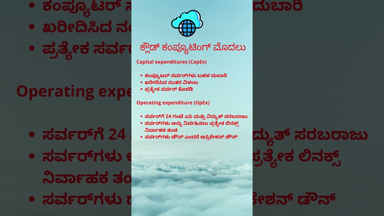 Before Cloud Computing Kannada | ಕ್ಲೌಡ್ ಕಂಪ್ಯೂಟಿಂಗ್ ಮೊದಲು | Cloud Computing explained in # ...