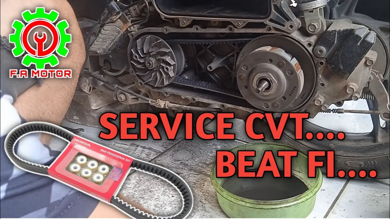SERVICE CVT BEAT FI - YouTube
