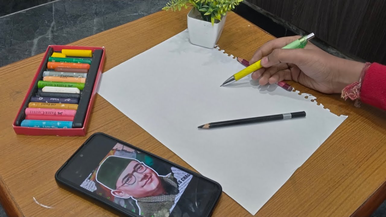 Netaji Subhash Chandra Bose drawing for Republic day Outline part ...