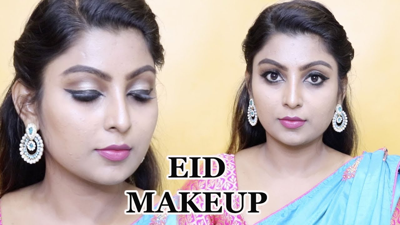 Quick & Easy EID Makeup Tutorial-Using Affordable products to create Eid Makeup look in Tamil ...