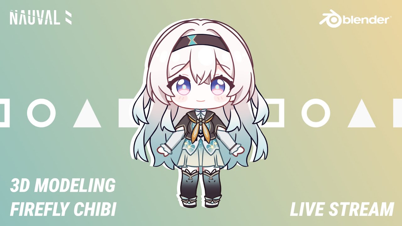 Firefly Chibi from HSR 3D Modelling Live Stream | Part 2 - YouTube
