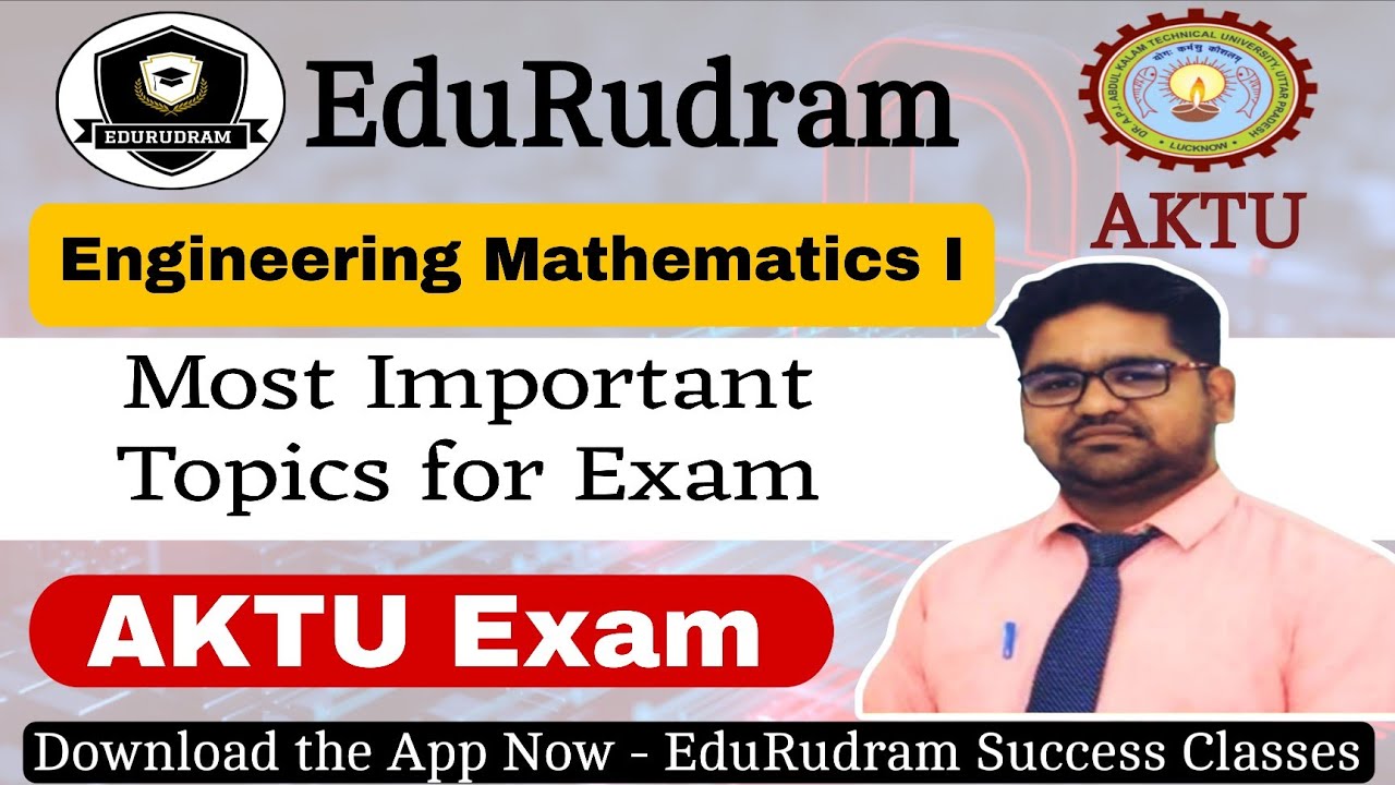 Engineering Mathematics I Most Important Topics for Exam - YouTube