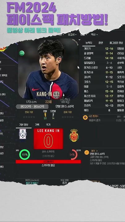 FM2024 초간단 페이스팩 패치 방법! #fm2024 #fm24 - YouTube