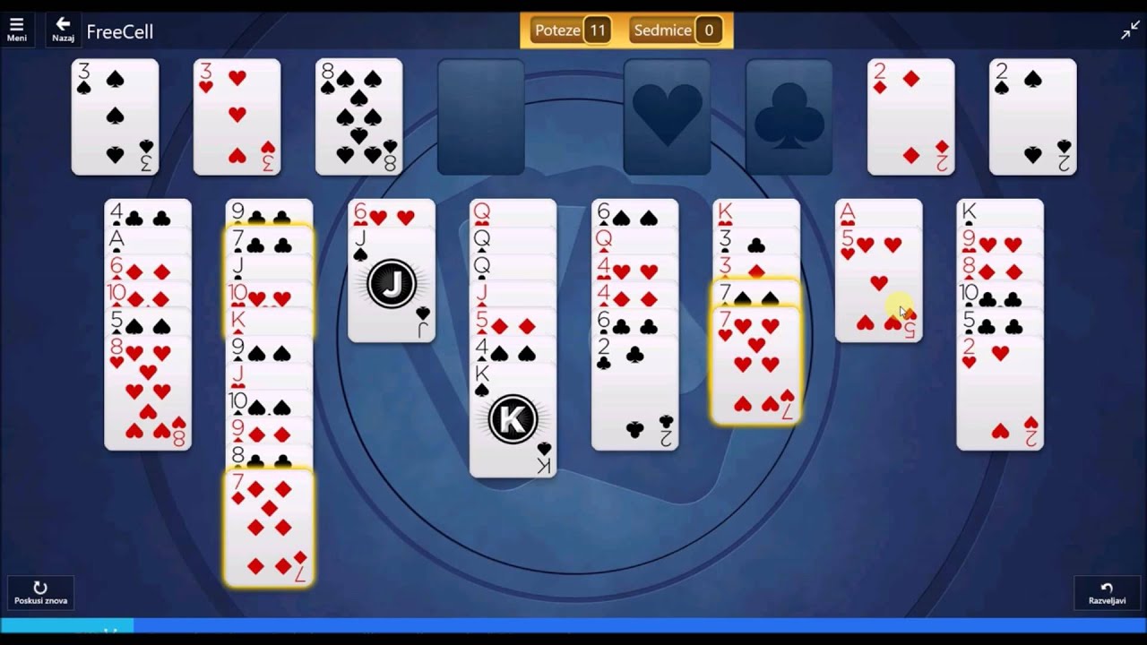 Microsoft Solitaire Collection - FreeCell September 28 2015 - YouTube